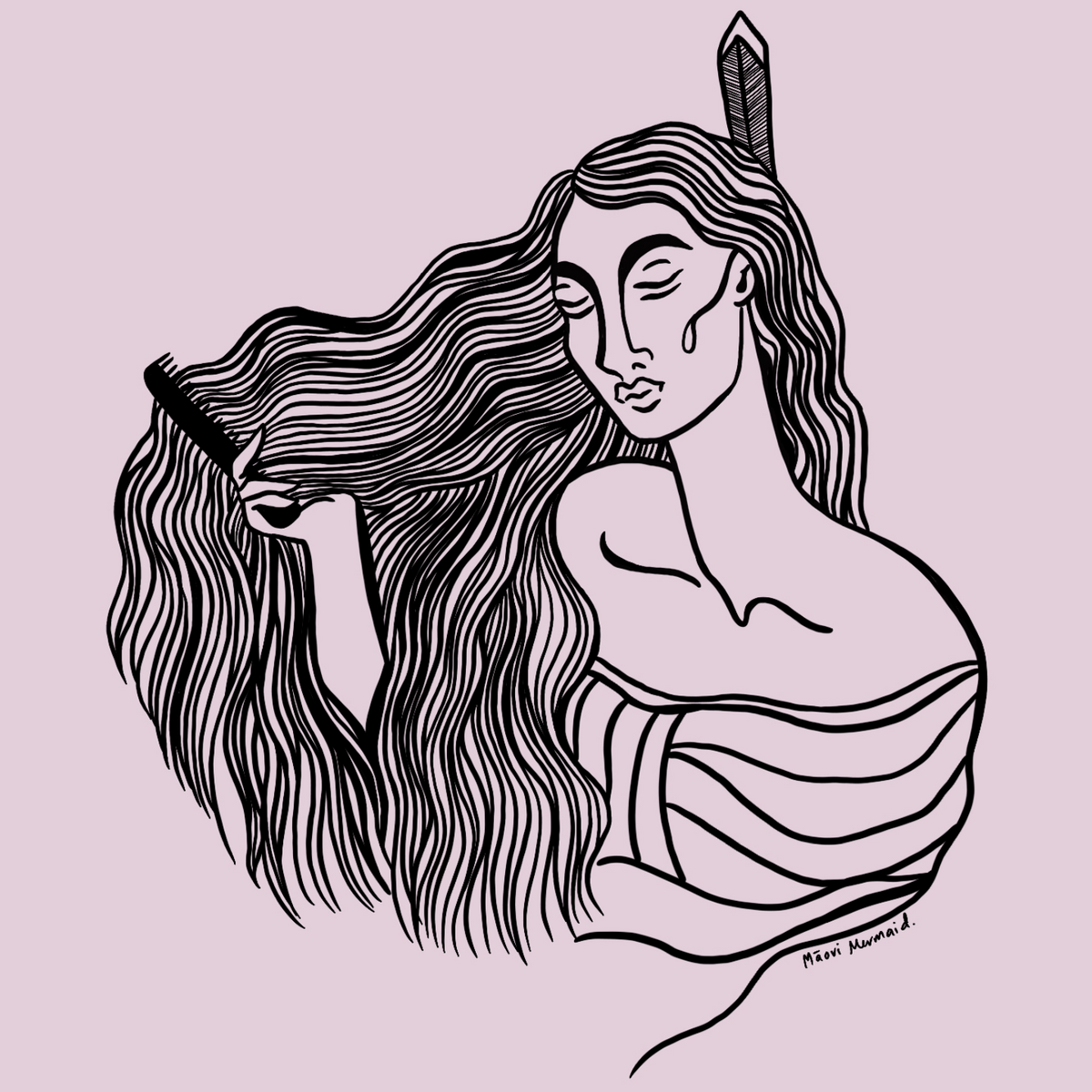 Prints and Posters – Maori Mermaid